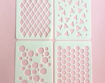 Geometric stencil | Etsy