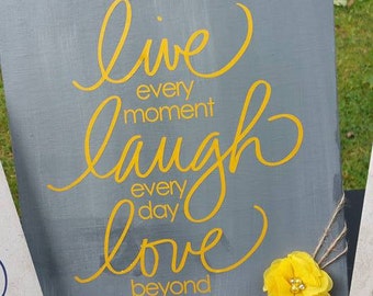 Live laugh love sign | Etsy