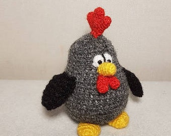Crochet Pattern Frank the African Flower Chicken Pillow