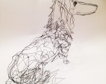 18-inch Donkey-Wire Drawing Sculpture Art