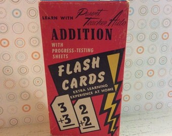 Vintage flash cards | Etsy