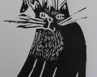 Butterfly linocut | Etsy