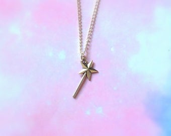 Magic wand necklace | Etsy