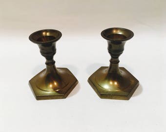 Brass candlesticks | Etsy
