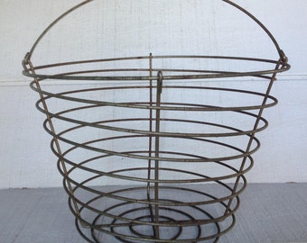 Antique wire basket | Etsy
