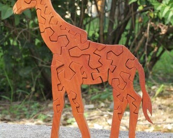Giraffe puzzle | Etsy
