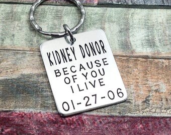 Organ Donor Keychain Living Donor Gift Cancer awareness