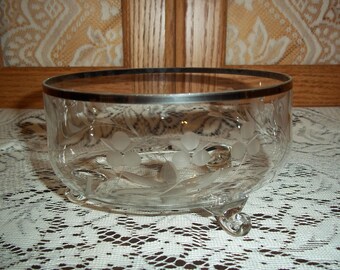 Clear glass bowl | Etsy