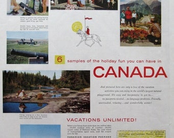 Vintage travel ad | Etsy