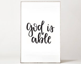 God is able | Etsy