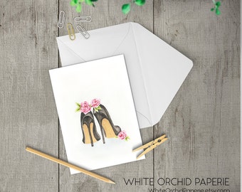 High heels card | Etsy