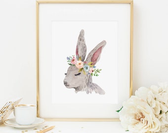 Printable rabbit | Etsy