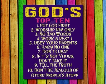 Gods top ten | Etsy