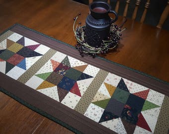 Quilted table runner | Etsy