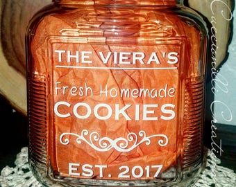 Custom cookie jar | Etsy