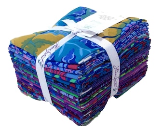 Blue print fabric | Etsy