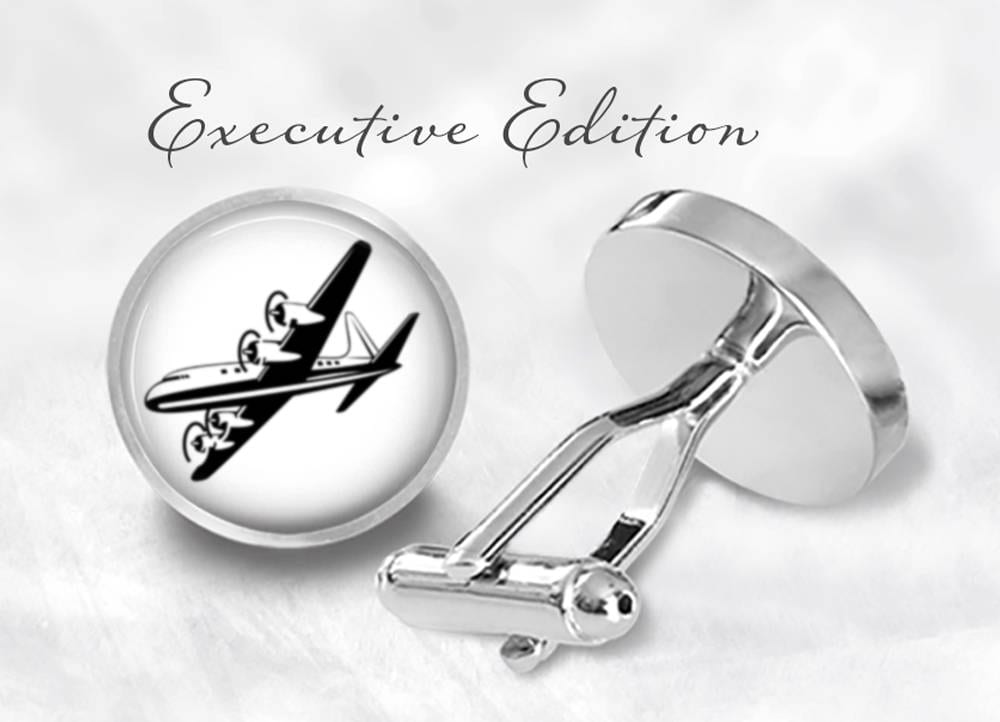 Airplane Cufflinks Prop Plane Aircraft Cuff Links Pair