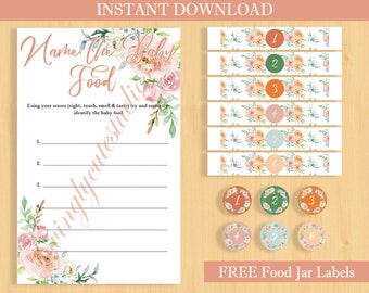 Baby food jar label | Etsy