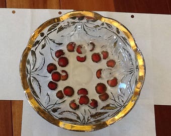 Goofus glass bowl | Etsy