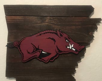 Razorback wall art | Etsy