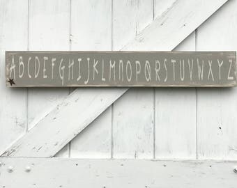 Abc sign | Etsy