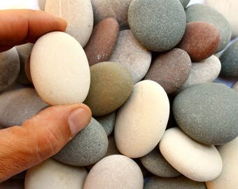 Beach stone art | Etsy