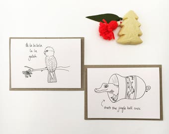 Pun christmas card | Etsy