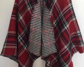 PDF Crochet Pattern Indian Summer Ruana Wrap Shawl