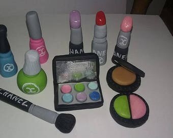 Makeup cake topper | Etsy