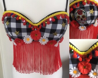 Skull bra | Etsy