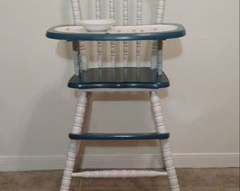 Wooden high chair | Etsy