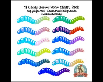 Gummy worm | Etsy