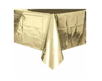 Gold tablecloth | Etsy