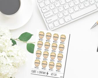 Celebrity stickers | Etsy