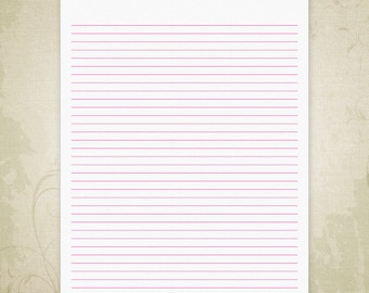Lined writing paper | Etsy