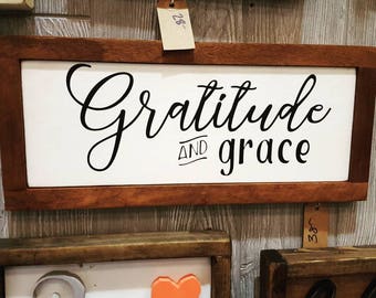 Gratitude sign | Etsy