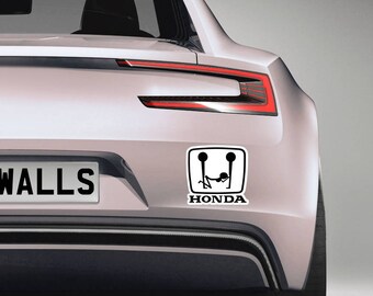 Rude car decal | Etsy