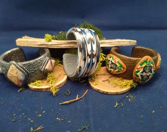 Cuff bracelet polymer clay | Etsy