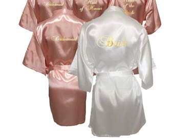 Rose gold robe | Etsy