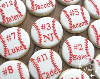 Baseball cookies | Etsy