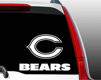 Chicago bears decal | Etsy