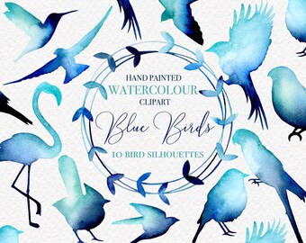 Watercolor bird | Etsy