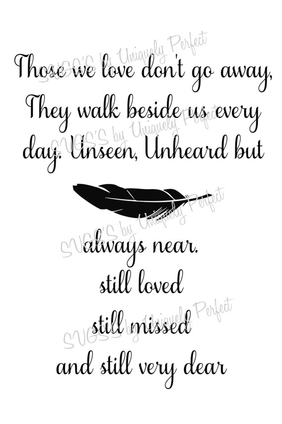 Memorial feather cutting file svg png