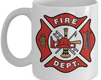 Fire department mug | Etsy