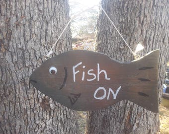 Fishing signs | Etsy