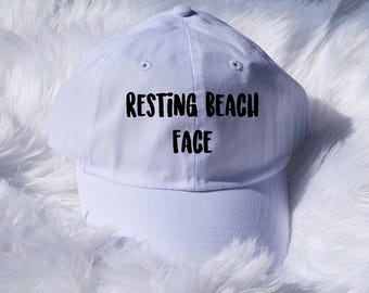 Resting beach face | Etsy
