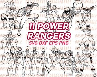 Power rangers svg | Etsy