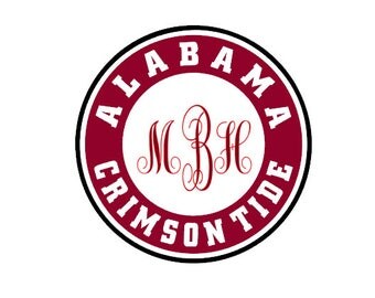 Alabama monogram | Etsy