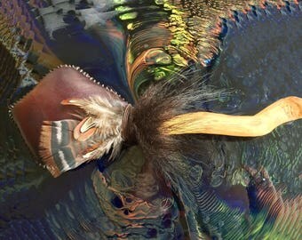 Ceramic Bird Magic Rattle shamanic instrument ancient replica