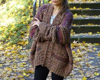 Chunky knit cardigan | Etsy